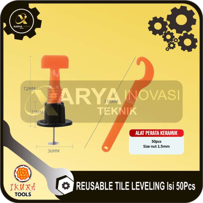 Jual Alat Perata Nat Keramik - Reusable Tile Leveling Kit Set isi 50 ...
