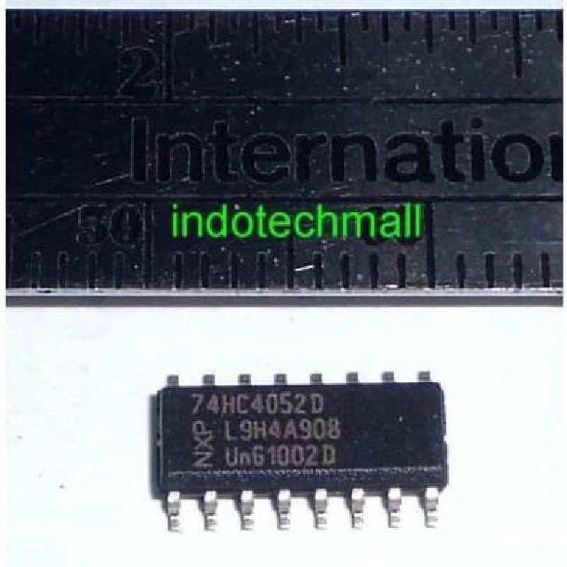 Jual IC 74HC4052 74HC4052D HCF4052 SMD Analog Multiplexer Demultiplexer ...