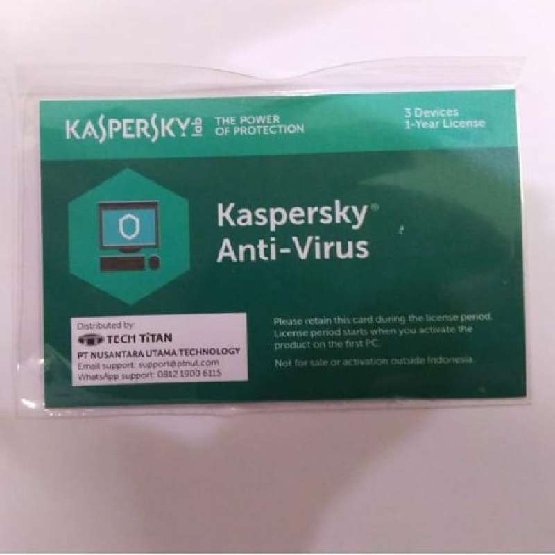 Jual Kaspersky Antivirus 3 User 1 Tahun di Seller DwiTunggalJaya - Ancol, Kota Jakarta Utara ...