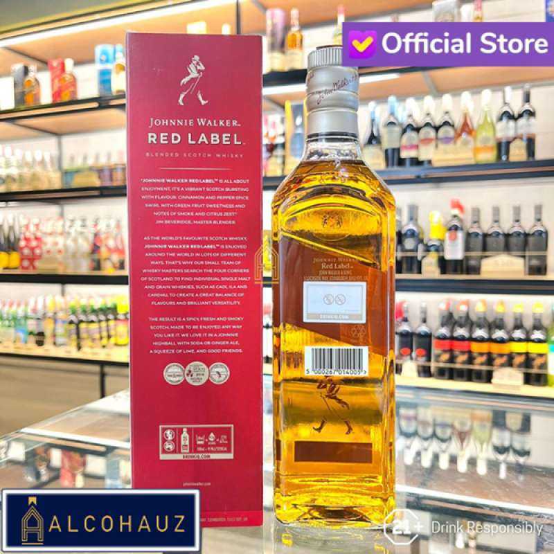 Jual ORIGINAL JW Red Label Scotch Whisky Johnnie Walker Johnie 750ml ...