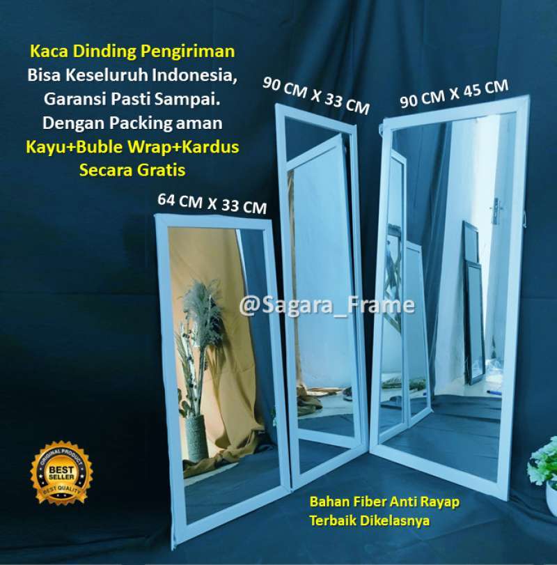 Promo Kaca Cermin Dinding GMinimalis Full Badan Setengah Badan Diskon 5 ...