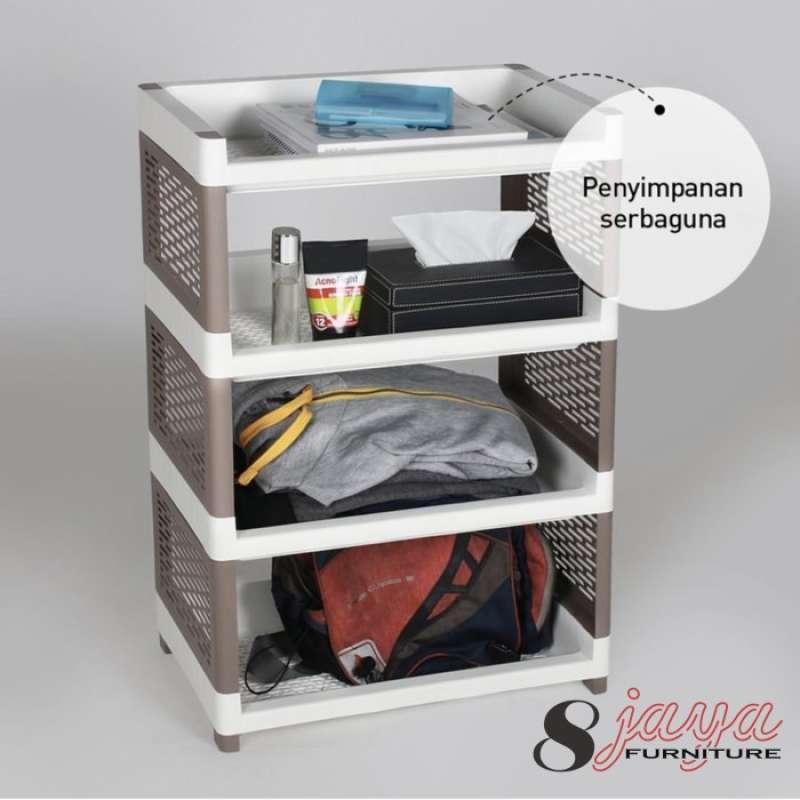 Promo Lemari Rak Plastik Olymplast Susun Rso Serbaguna Diskon 5% Di ...