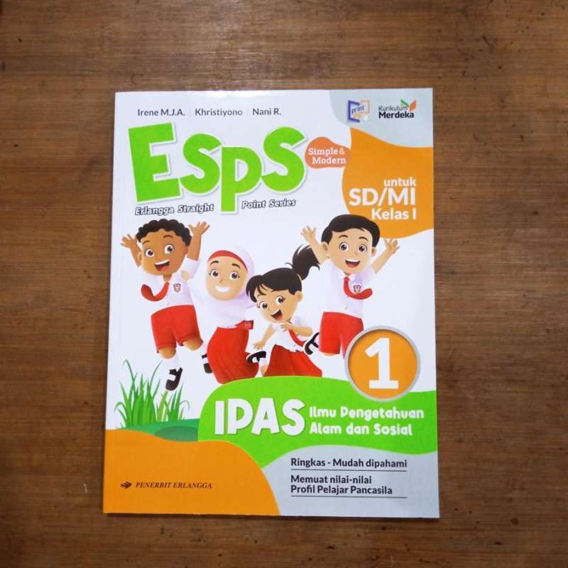 Jual ESPS IPAS KELAS 1 SD / MI ERLANGGA IRENE KURIKULUM MERDEKA ORIGINAL di Seller MOSILY ...