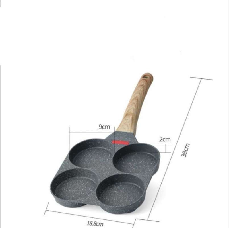 Jual 4 Hole Frying Pan / Tamagoyaki Wajan Penggorengan Burger Telur ...