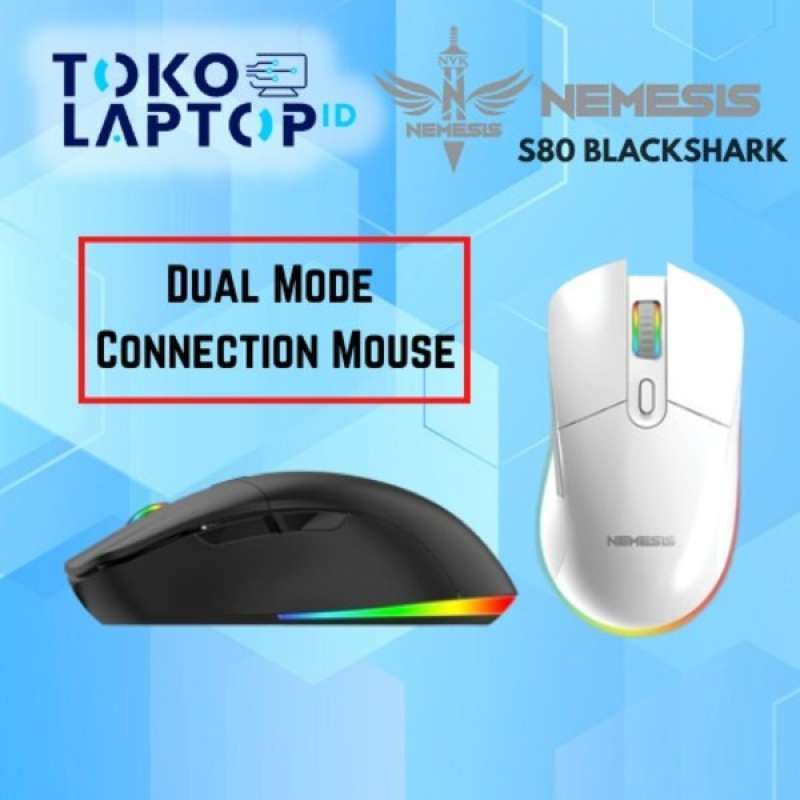 Jual NYK Nemesis S80 / S-80 Blackshark Wireless Gaming Mouse - Putih di ...