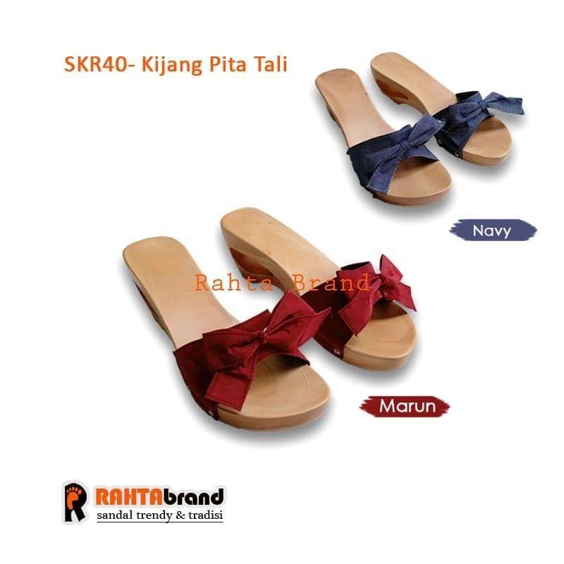 Jual Skr40 Sandal Kelom Geulis / Sendal Kayu Model Kijang Pita Tali ...