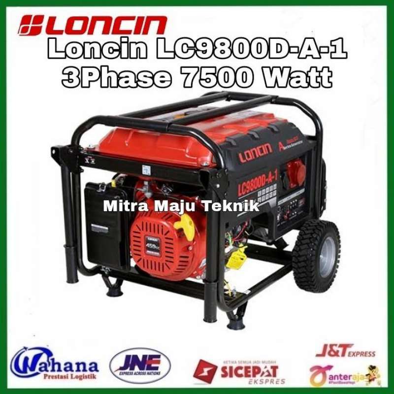 Jual Loncin Genset Generator LC9800D-A-1 3Phase 7500 Watt Generator ...