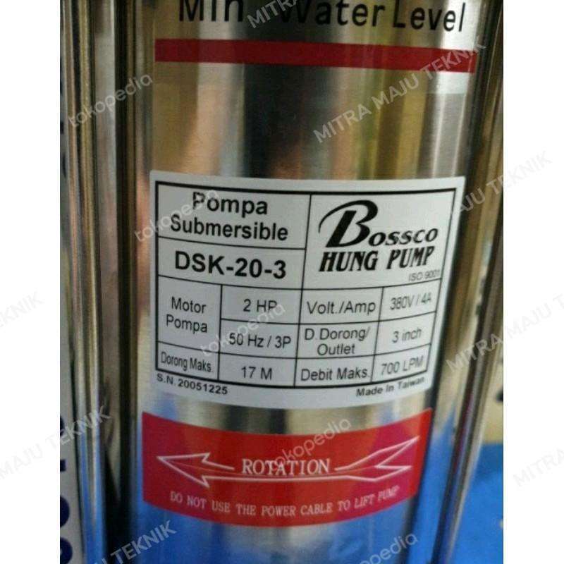 Jual Pompa Celup Bossco Dsk 20-3 3phase 380v Out 3 In Sewage Cutter ...