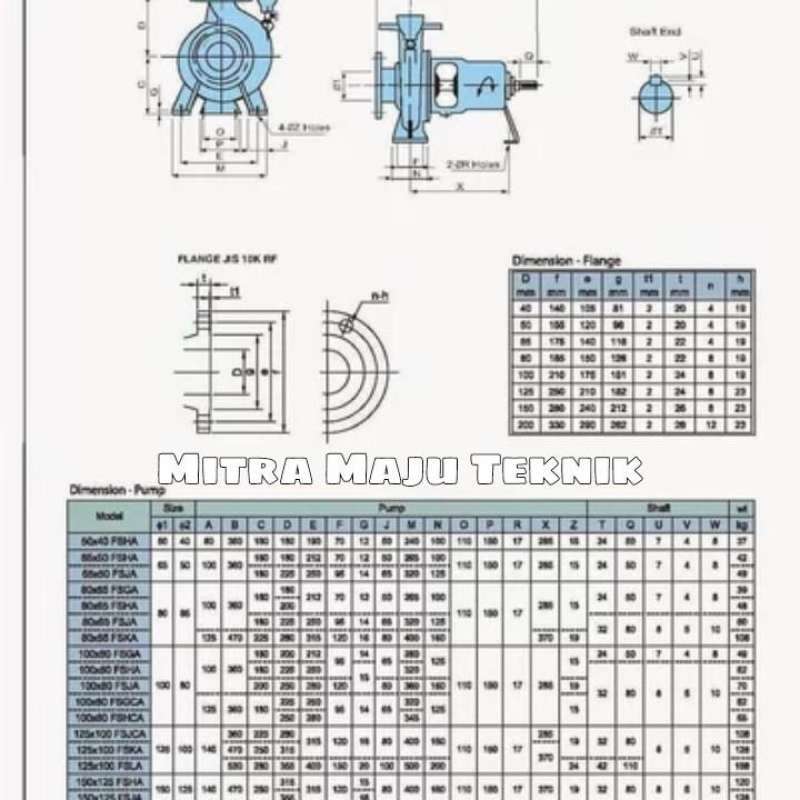 Jual Pompa Ebara 65x50 Fsha Mechanical Seal Di Seller Mitra Maju Teknik - Jembatan Lima, Kota ...