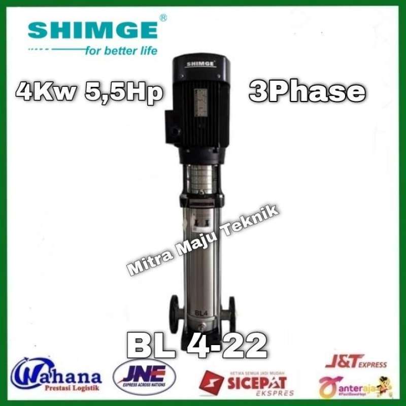 Jual Pompa SHIMGE BL 4-22 Vertical Multi-Stage Centrifugal Pumps di Seller MITRA MAJU TEKNIK ...