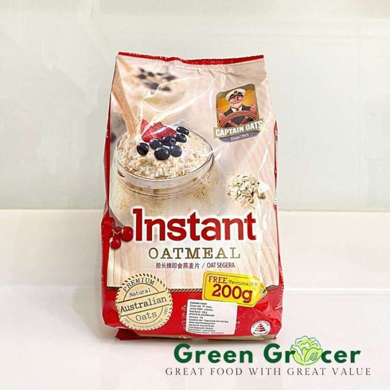 Jual CAPTAIN OATS Instant Oatmeal 800 GR / QUAKER OATS di Seller ...