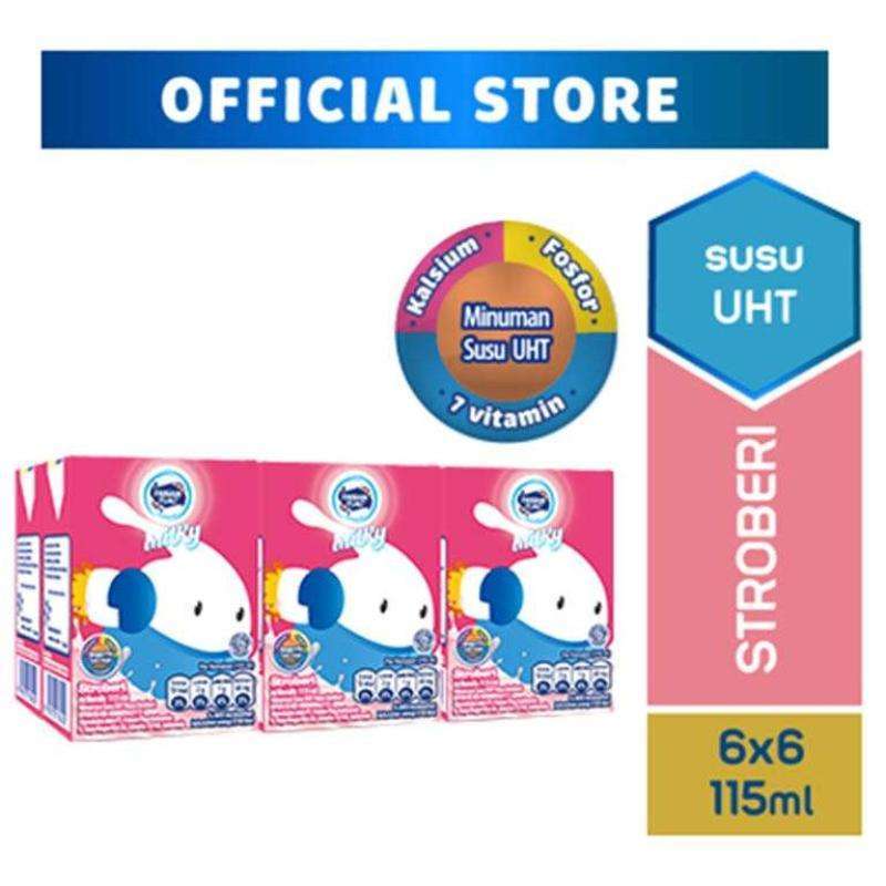 Jual Frisian Flag Milky Zuzhu Susu Uht Strawberry [115 Ml/ 36 Pcs/ Dus] Jogja Di Seller ...