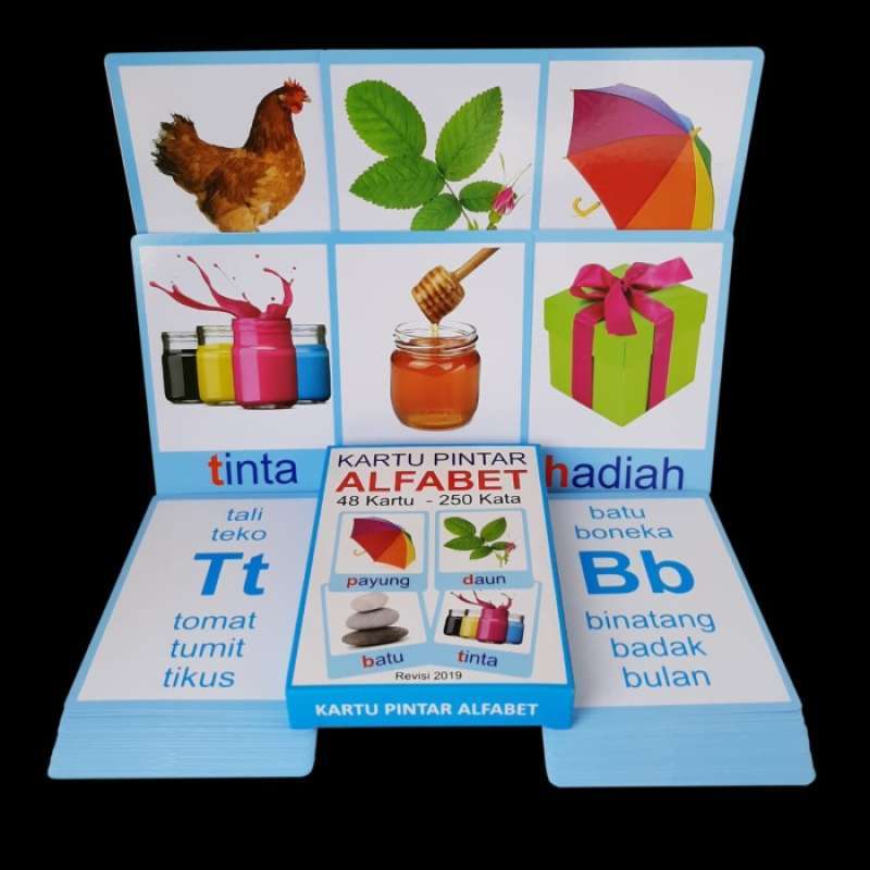 Jual Jual Flash Card Alfabet - Kartu Pintar Bayi Anak Abjad Alfabet ABC ...