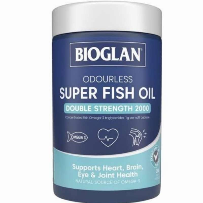 Promo Biogland Odourless Super Fish Oil Omega 3 2000 Mg 200 Kapsul ...