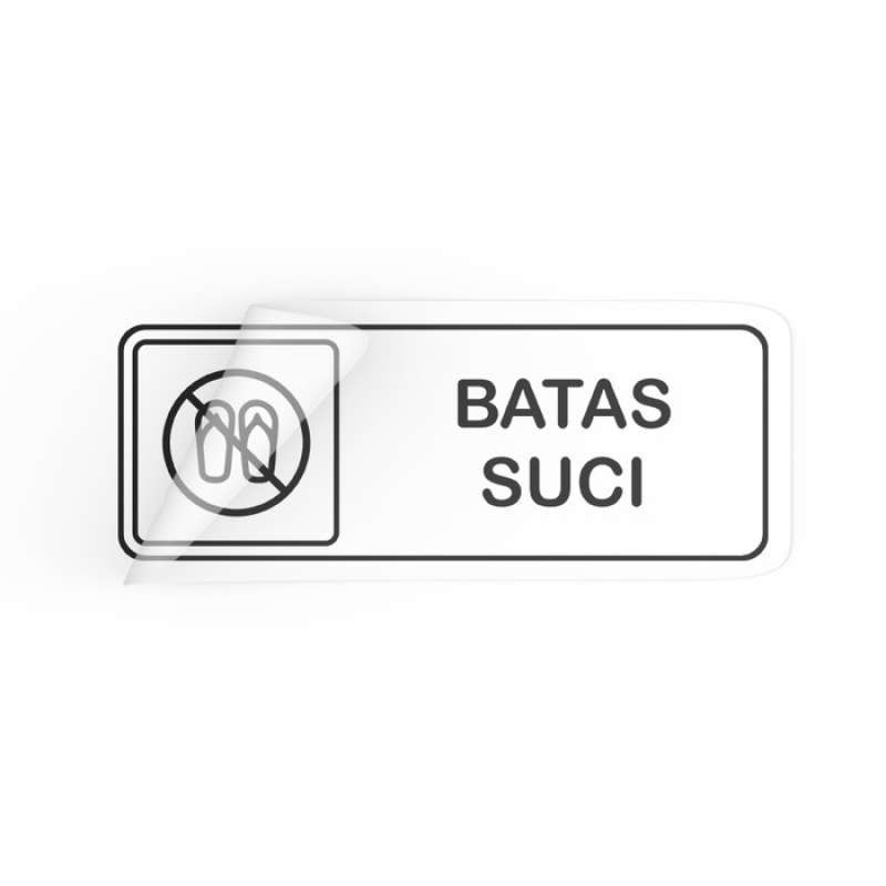 Promo stiker batas suci - stiker lantai - stiker tempat ibadah- wall ...