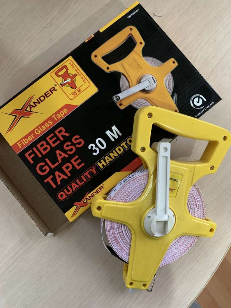 Jual Meteran Roll Tancap 30 Meter | Alat Ukur Tanah 30M ASLI | 30Meter ...