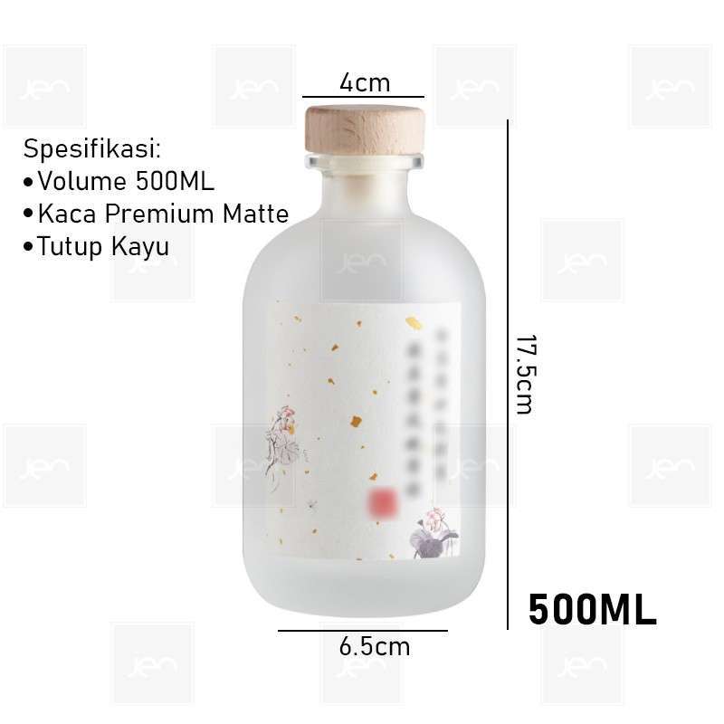 Jual Jen Botol Kaca Matte Bulat Japanese Shochu Botol Kemasan Serbaguna ...