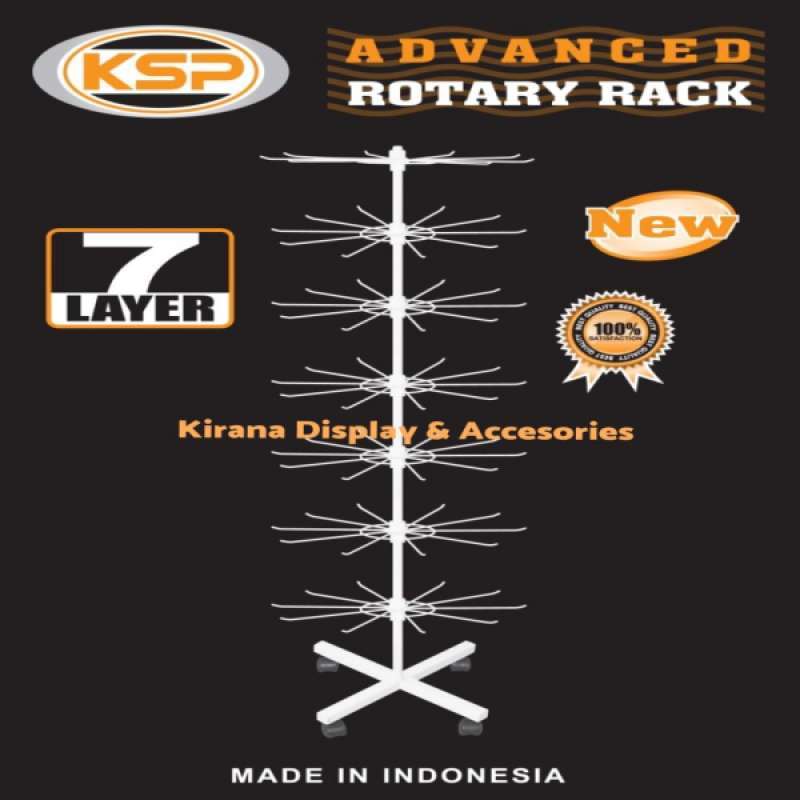 Promo Rak / Display Putar Matahari 7 Susun ( Advance Rotary Rack ...