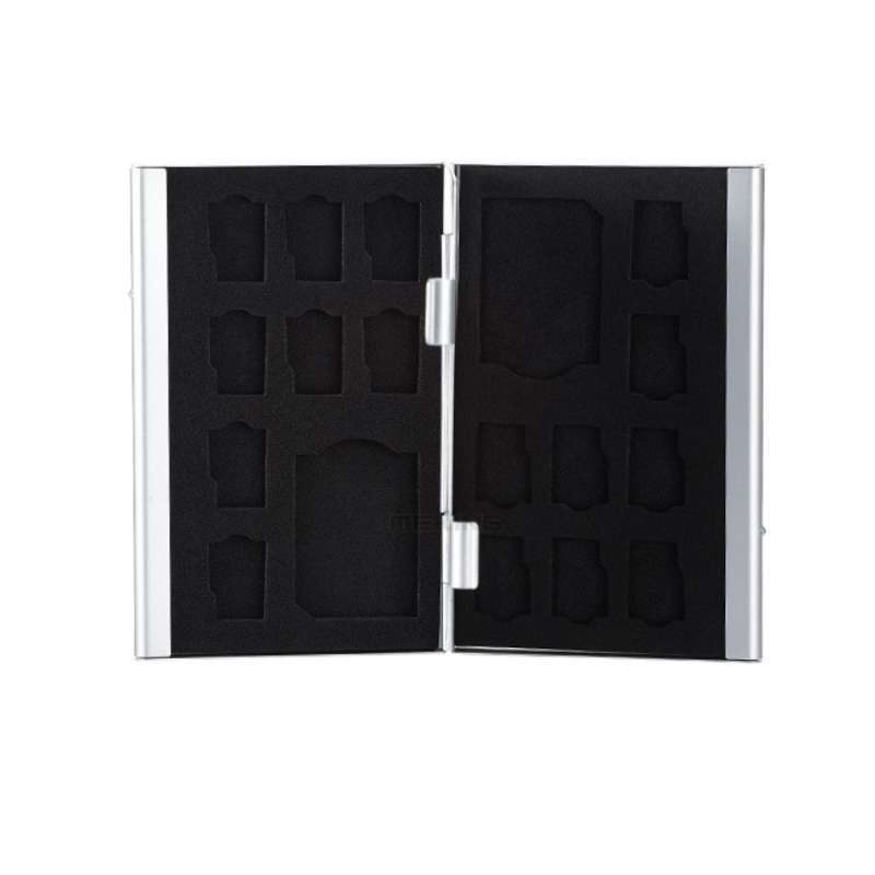 Promo GLO - Metal 18 in 1 Aluminium 16 Micro SD + 2 SD Card Storage Box - JJC Warna Putih Diskon ...