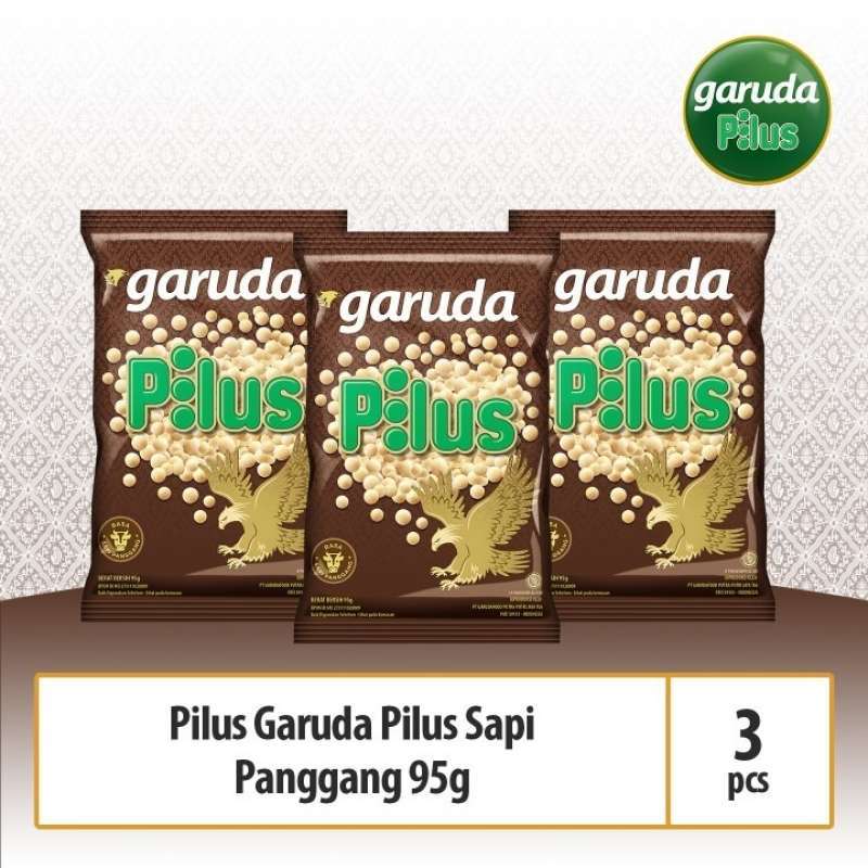 Jual Garuda Pilus Sapi Panggang Snack [95 gr / 3 pcs] di Seller Garuda ...