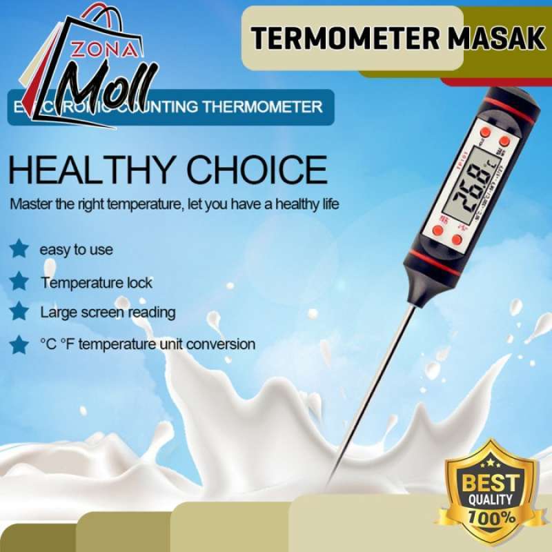 Jual Termometer Masak Digital Ukur Suhu Air Digital Food Thermometer Di ...