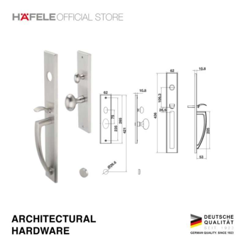 Promo Hafele Grip Handle Premium Set - Set Gagang Pintu Mewah Diskon 15 ...