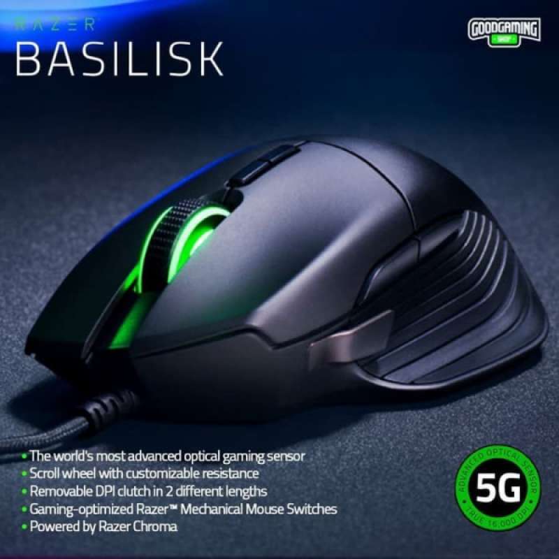 Promo Razer Basilisk Advance Fps Gaming Mouse Diskon 15% di Seller ...