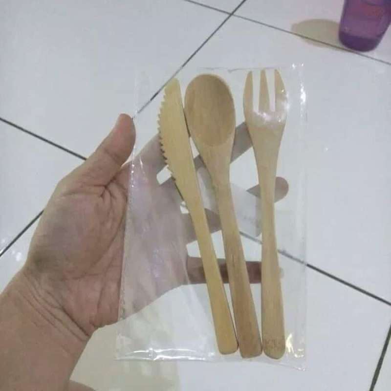 Jual Alat Makan Kayu Set Sendok Kayu Set di Seller greg's store - Kota ...