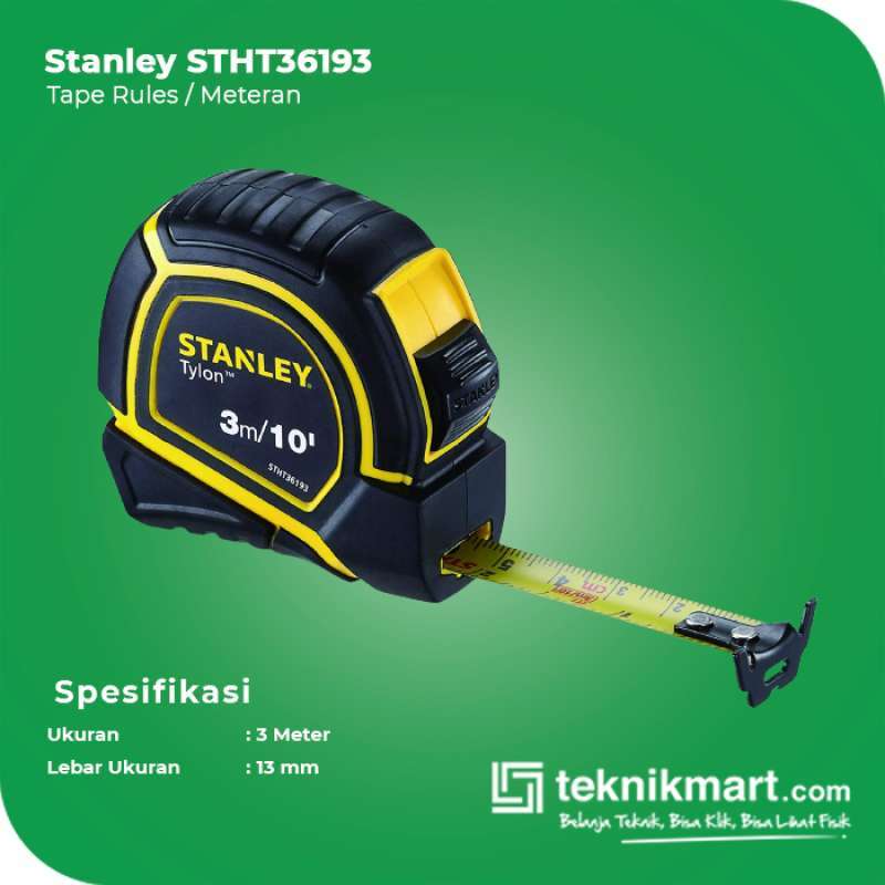 Promo Stanley Tylon Tape Rules / Meteran Manual 3m Stht36193 Diskon 10% ...
