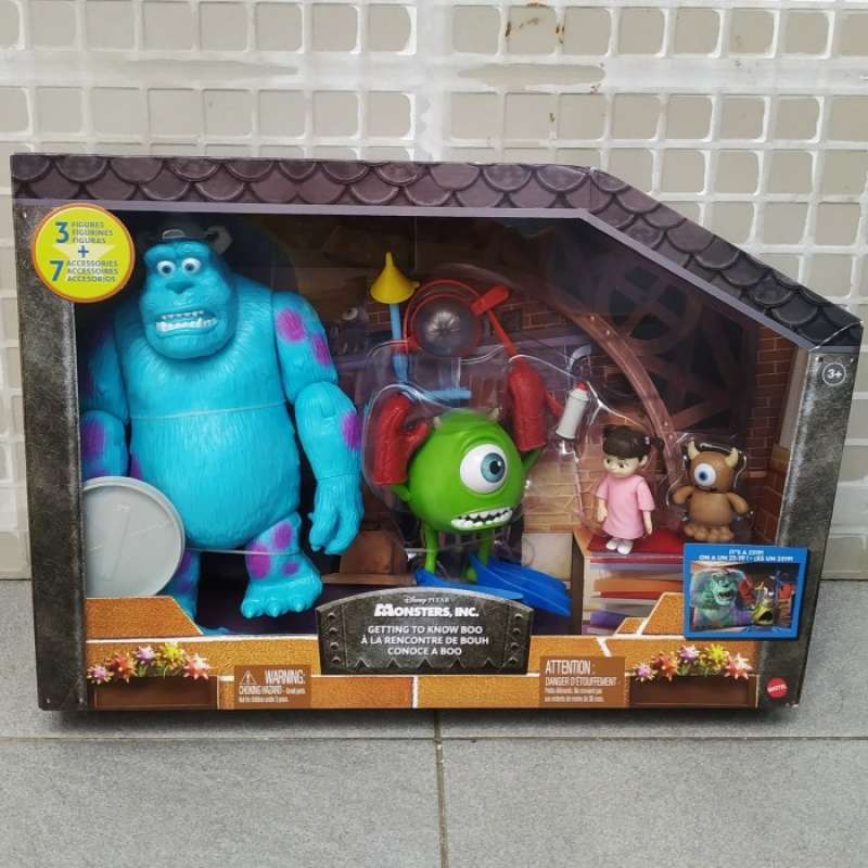 Promo Mattel Monsters Inc Universe Playset Sulley And Mike Getting To Know Boo Diskon 24 Di