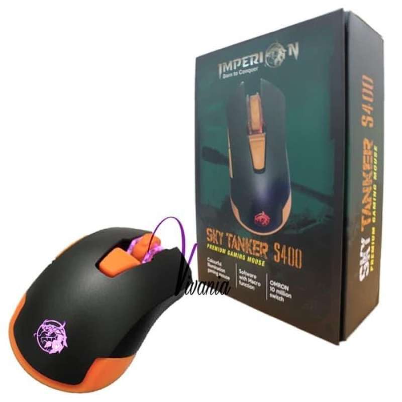 Jual Imperion Gaming Mouse S400 Sky Tanker, Wired, Original Di Seller ...