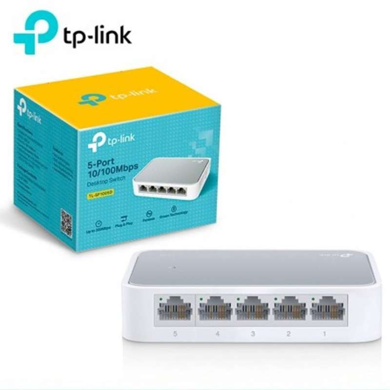 Jual Switch HUB TP-LINK 5 Port TL-SF1005D 100mbps Desktop Switch 5port ...