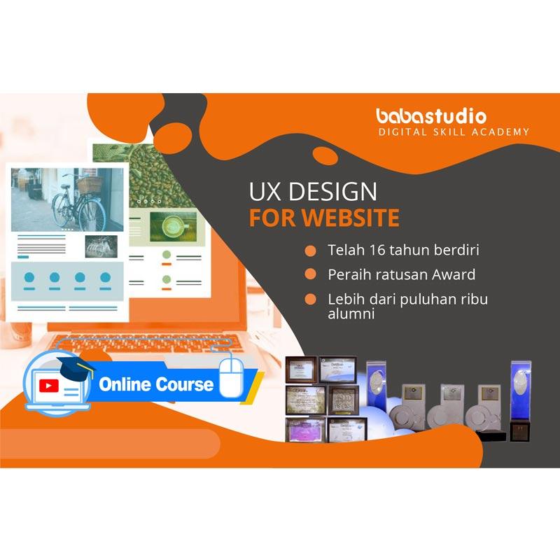 Promo Baba Studio Kursus Online UX Design for Website E-Voucher Diskon ...