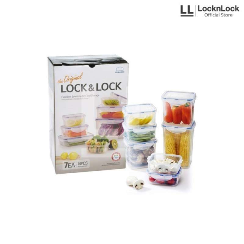Promo LocknLock Exclusive Special Gift Plastic Container Isi 7pcs ...