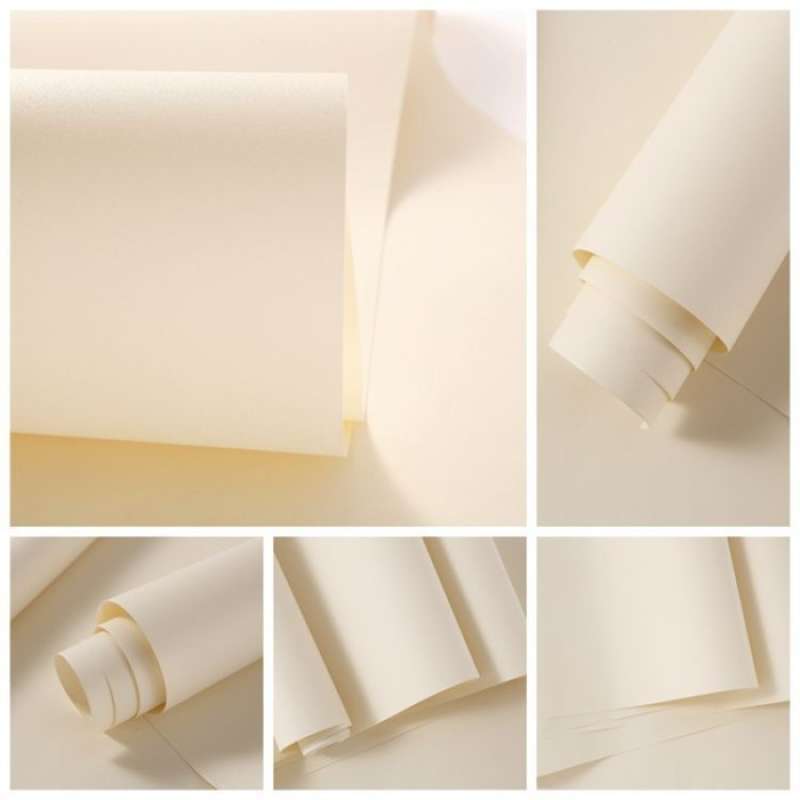 Promo Home Wallpaper Sticker Dinding Solid Putih Gading - 45cm X 10 M ...
