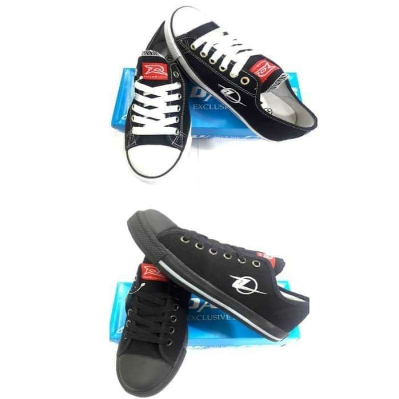 Jual SEPATU SEKOLAH/KERJA DALLAS CAMPUS HITAM POLOS STRIP ABU PRIA ...