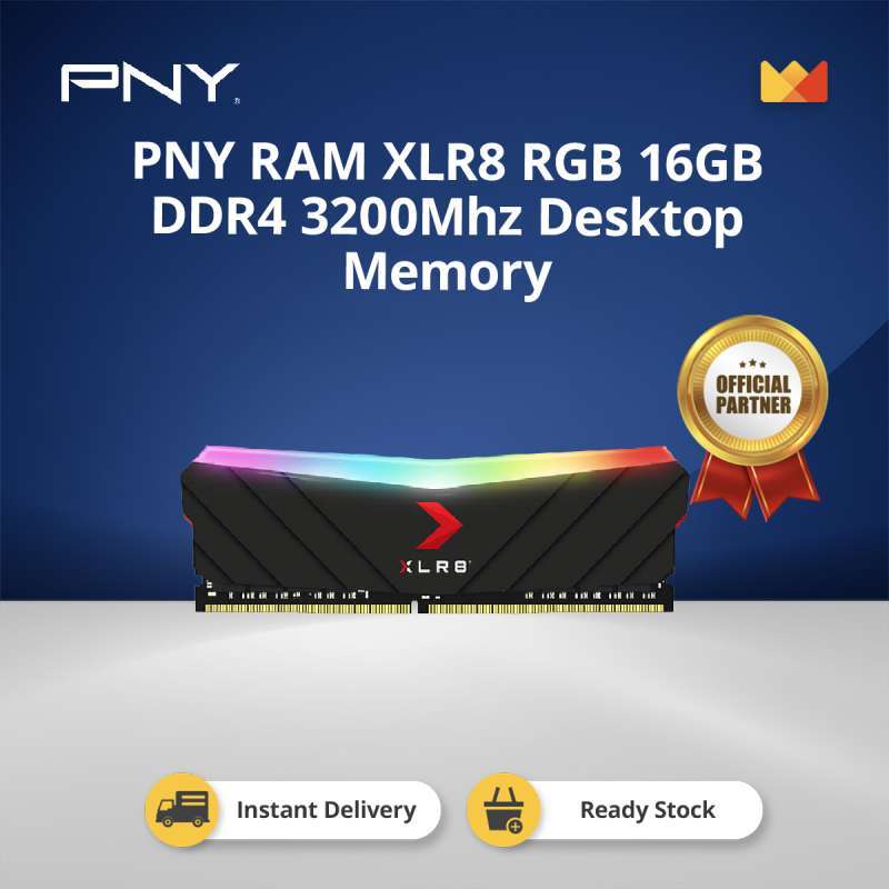 Promo PNY RAM XLR8 RGB 16GB DDR4 3200Mhz Desktop Memory ...