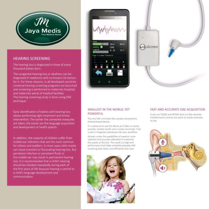 Promo Oae Screening System Ascreen - Alat Test Pendengaran Bayi Diskon ...