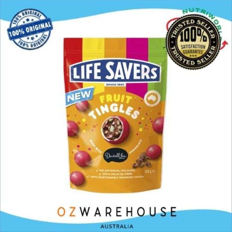 Jual AUS Life Savers Darrell Lea Fruit Tingles Balls 150g (Permen Impor ...