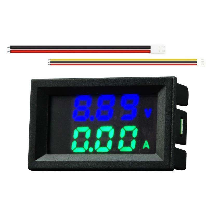 Jual Digital Voltmeter Ammeter With Connect Wires Dual Led Display ...