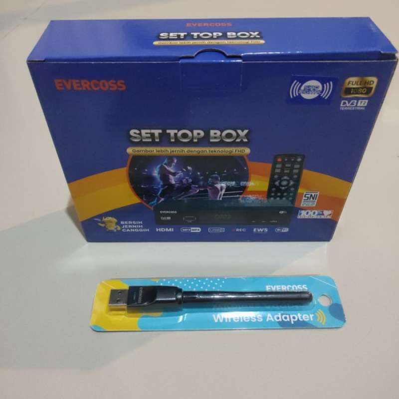 Jual Evercoss Set top box pro Digital Tv receiver Full HD DVB-T2 di ...