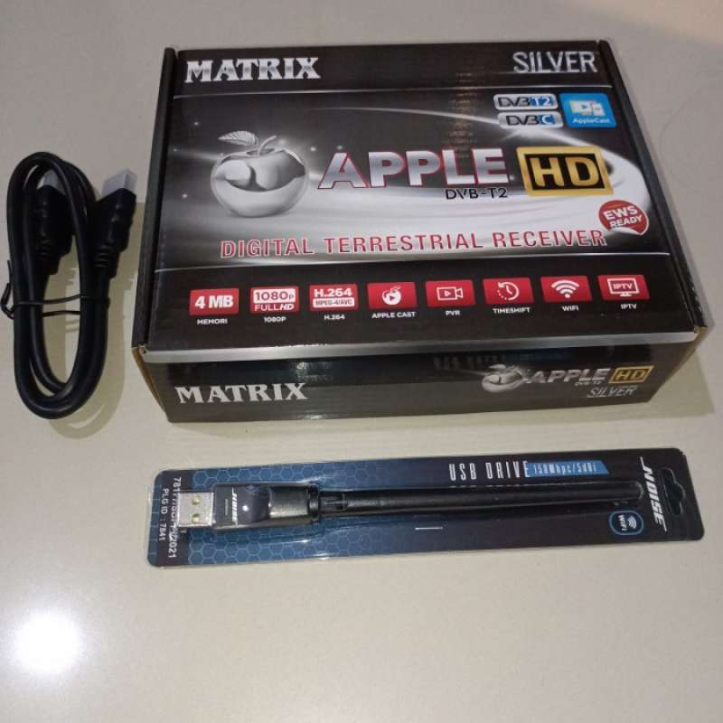 Jual Set top box Matrix Apple silver STB DVB T2 Tv digital New di ...