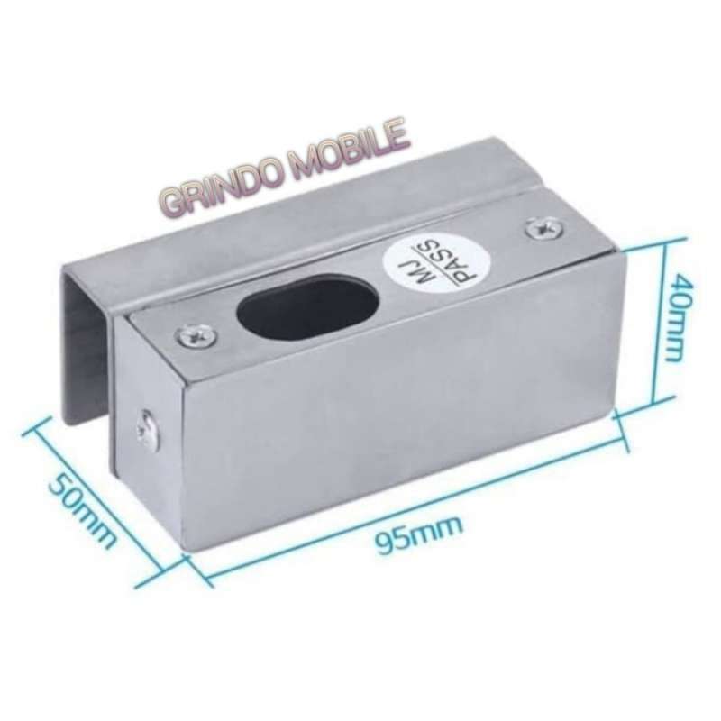 Jual Bracket Drop Bolt 95mm Pintu Kaca Akses Kontrol Stainless Di ...