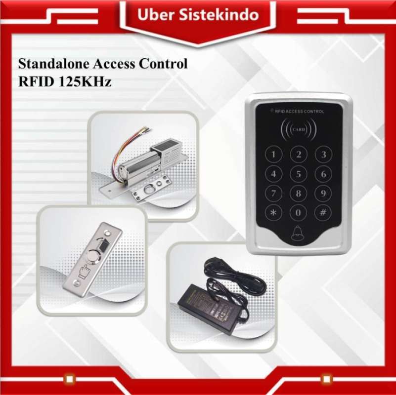 Jual Paket Access Door RFID 125KHz Standalone Access Control - Pintu Kaca di Seller Eudora ...