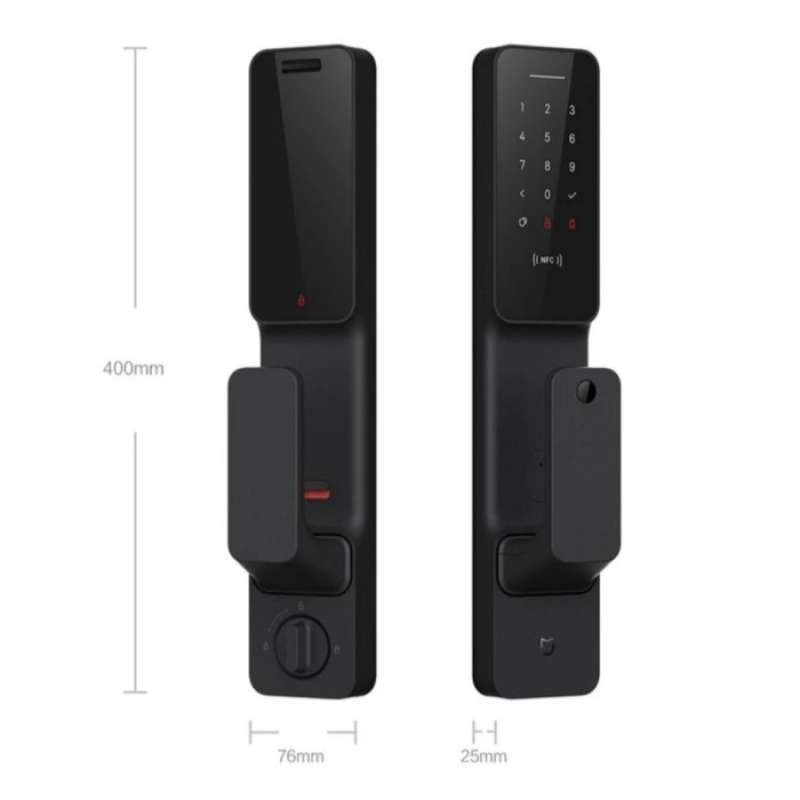 Jual Mijia Smart Door Push Pull Lock Fingerprint NFC - Gagang Pintu ...