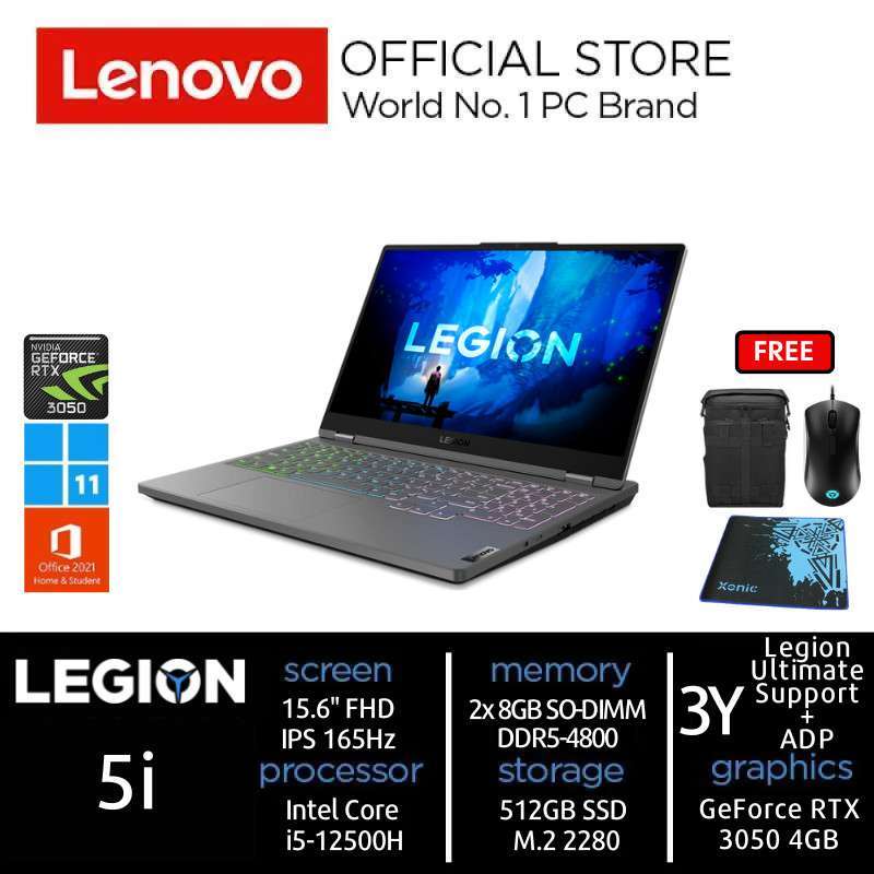 Promo Lenovo Legion 5i 3lid Laptop Gaming [core I5 12500h/16gb/512gb ...