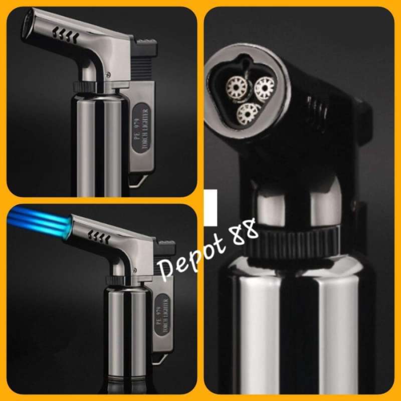 Promo korek api 3 torch gas jet Diskon 5% di Seller Grenntea Collection ...