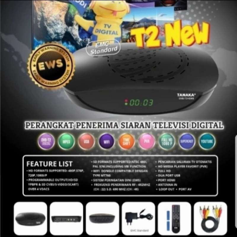 Jual Set Top Box (stb) Tanaka Dvb T2 New Reciver Tv Digital Di Seller Odeth - Cengkareng Timur ...