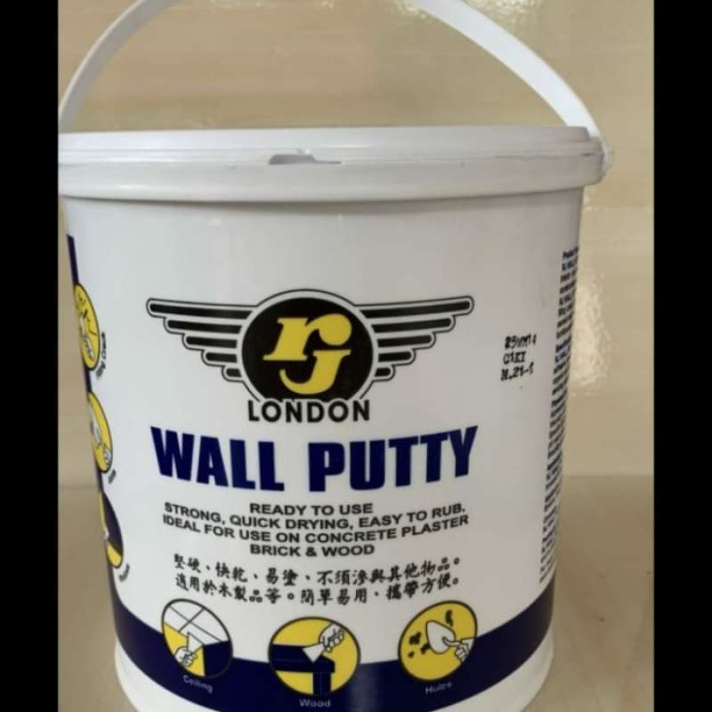 Promo DEMPUL TEMBOK RJ LONDON PLAMIR TEMBOK RJ LONDON GALON 4KG Diskon ...