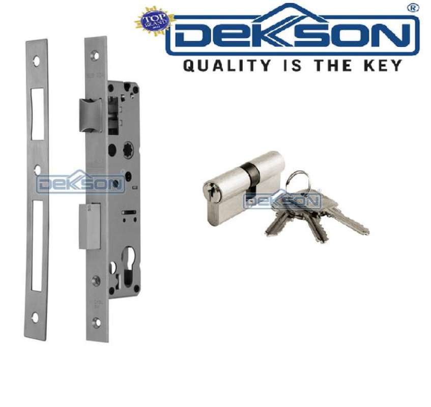 Jual Set Kunci Pintu Alumunium Dekkson Silinder Handle Kunci Dekson ...